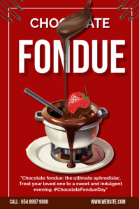 National chocolate fondue day Template | PosterMyWall