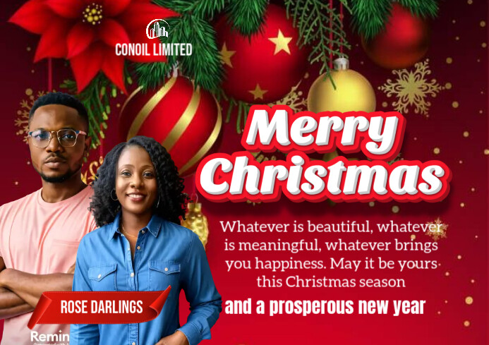 Red Professional Christmas A4 Template | PosterMyWall