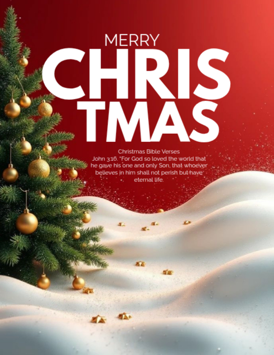 Red Professional Christmas Flyer (us Letter) Template | PosterMyWall