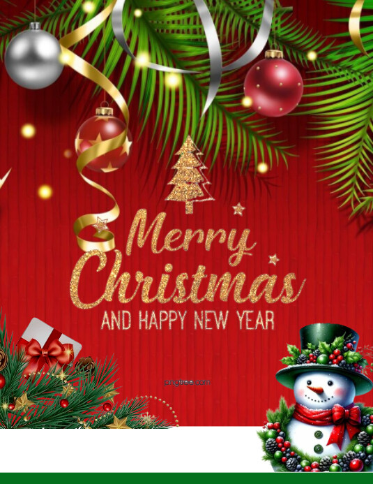 Red Professional Christmas Flyer (us Letter) Template | PosterMyWall