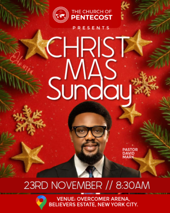 Red Professional Christmas Service Flyers Instagram Portrait Template ...