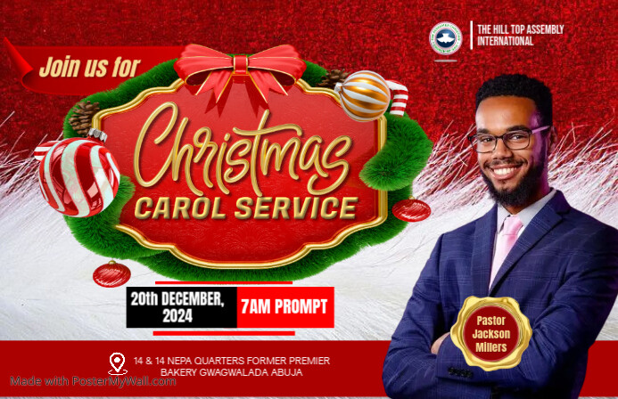 Red Professional Christmas Tabloid Template | PosterMyWall