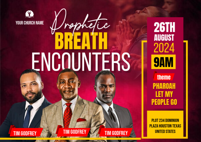 Copy of Red Professional Church A4 | PosterMyWall