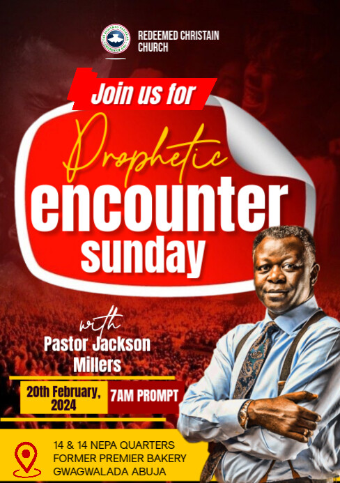 Copy of Red Professional Church A5 | PosterMyWall