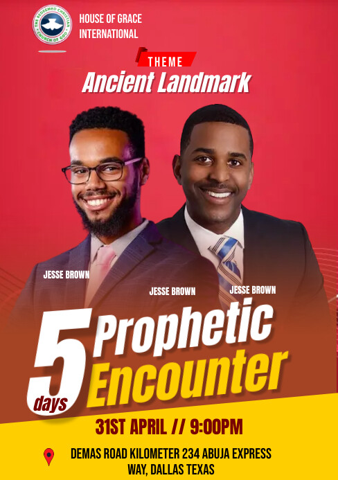 Red Professional Church A5 Template | PosterMyWall