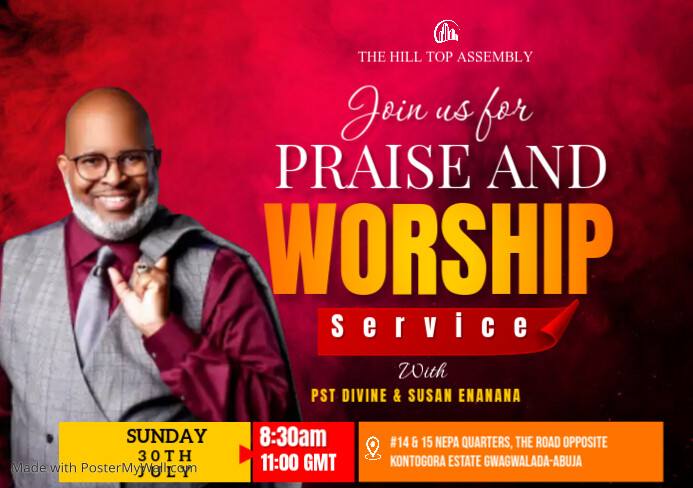 Modèle Red Professional Church A5 | PosterMyWall