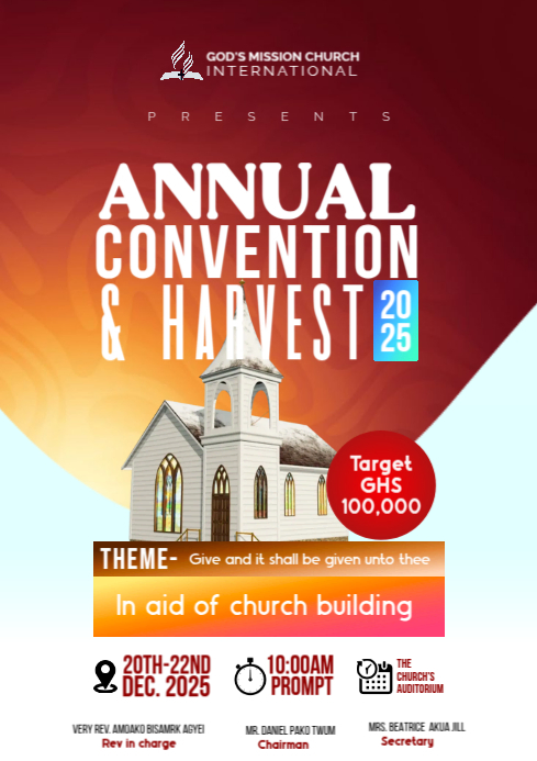 Red Professional Church Convention Flyer Design Template A4 | PosterMyWall