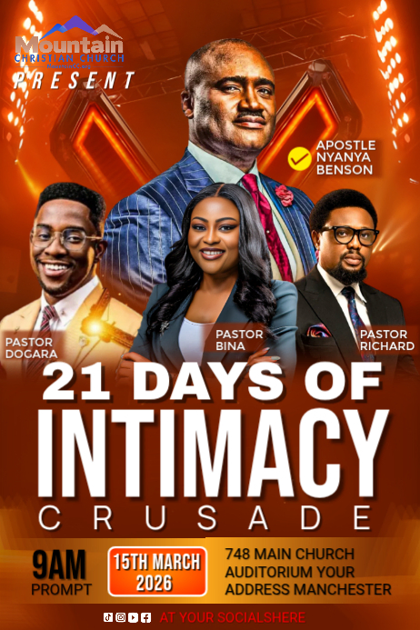 Red Professional Church Crusade Poster Template | PosterMyWall