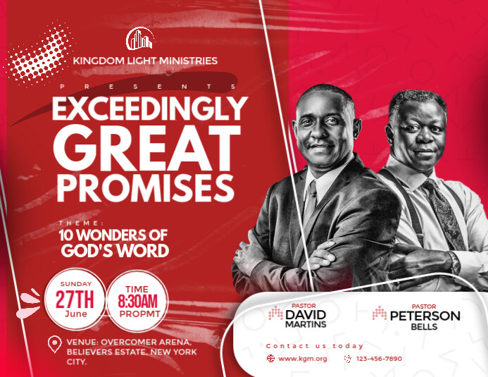 Copy of Red Professional Church Design Flyer Flyer (us Letter ...
