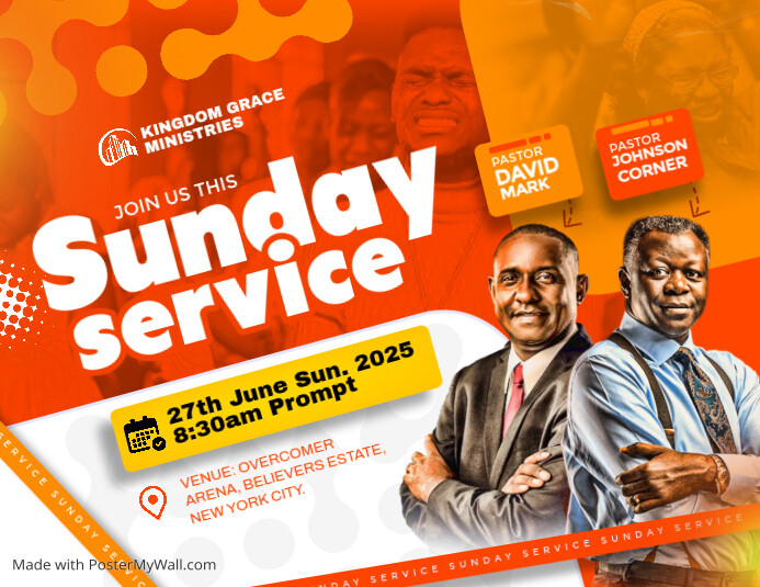 Copy of Red Professional Church Design Flyer Flyer (us Letter ...