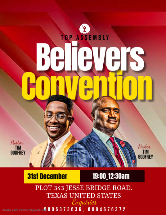 Red Professional Church Flyer (us Letter) Template | PosterMyWall