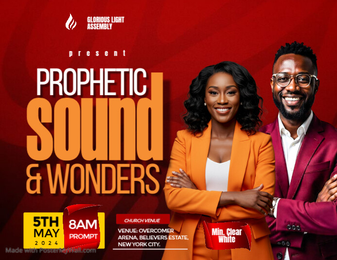 Red Professional Church Flyer (us Letter) Template | PosterMyWall