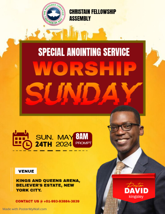 Copy of Red Professional Church Flyer (us Letter) | PosterMyWall
