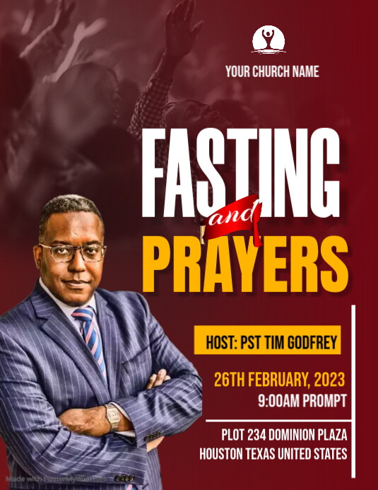 Copy of Red Professional Church Flyer (us Letter) | PosterMyWall