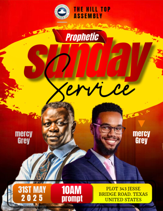 Copy of Red Professional Church Flyer (us Letter) | PosterMyWall