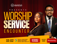 Red Professional Church Flyer (us Letter) Template | PosterMyWall