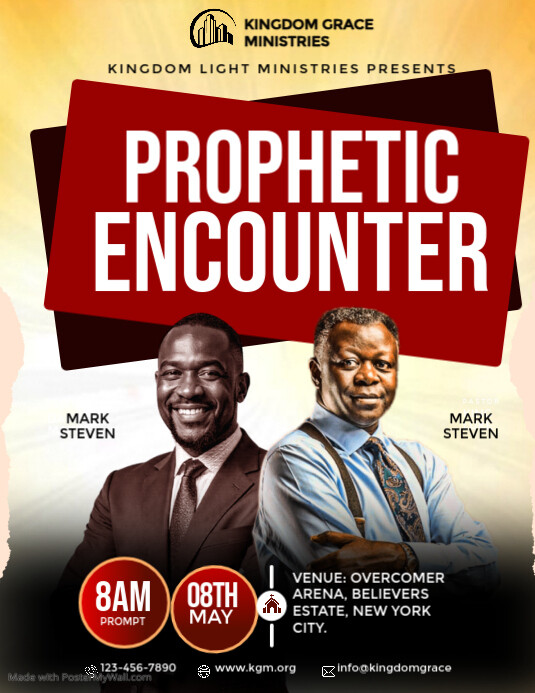 Copy of Red Professional Church Flyer (us Letter) | PosterMyWall