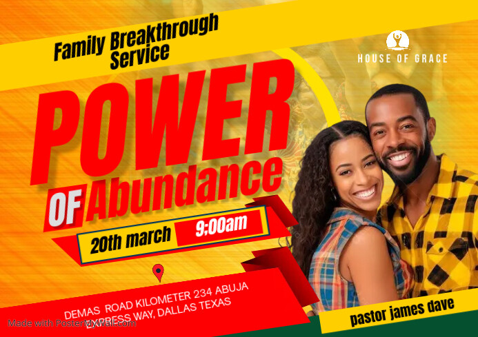 Red Professional Church Flyer A2 Template | PosterMyWall