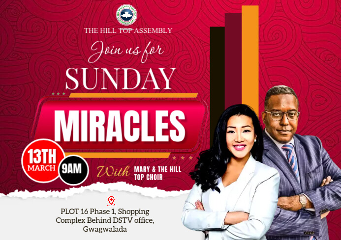 Copy of Red Professional Church Flyer A4 | PosterMyWall