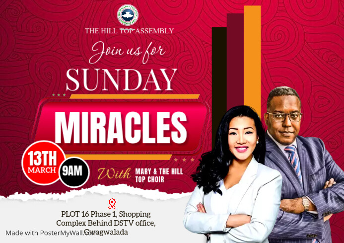 Copy of Red Professional Church Flyer A4 | PosterMyWall