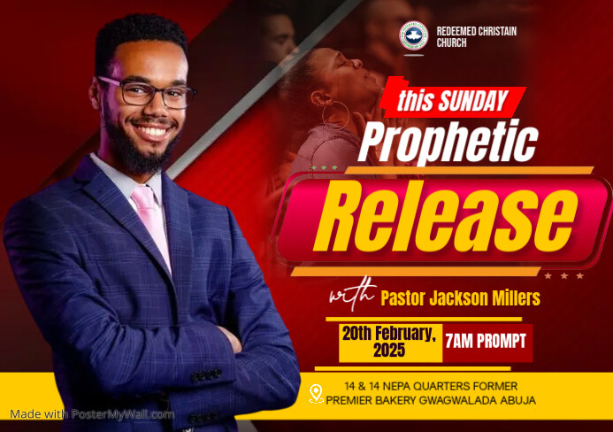 Copy of Red Professional Church Flyer A5 | PosterMyWall