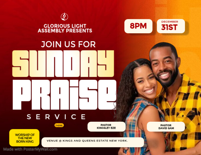 Red Professional Church Flyer Flyer (us Letter) Template | PosterMyWall