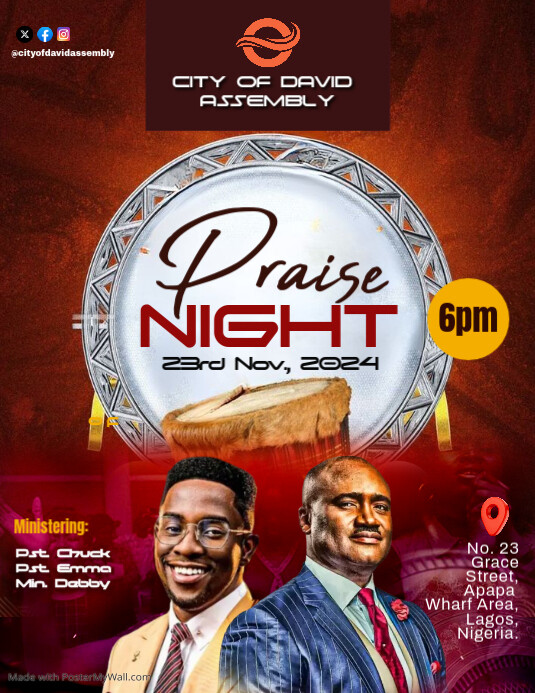 Copy of Red Professional Church Flyer Flyer (us Letter) | PosterMyWall