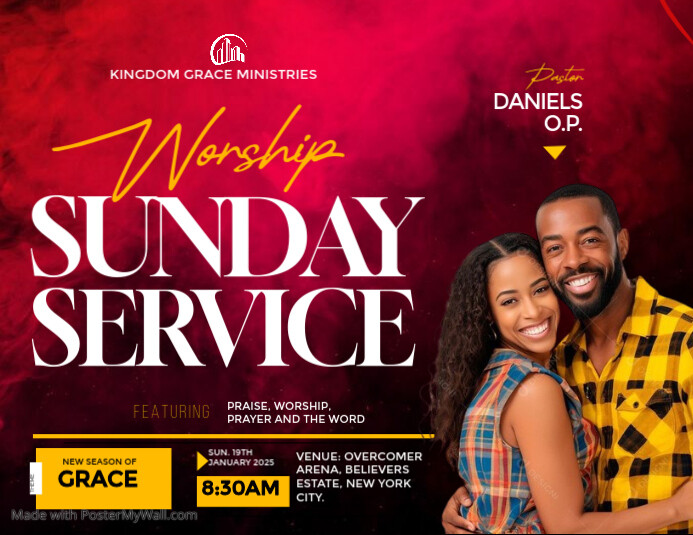 Copy of Red Professional Church Flyer Flyer (us Letter) | PosterMyWall