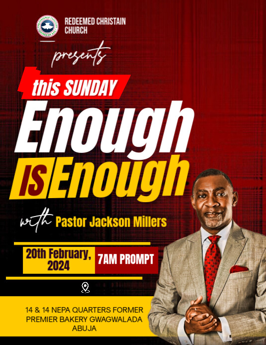 Copy of Red Professional Church Flyer Flyer (us Letter) | PosterMyWall