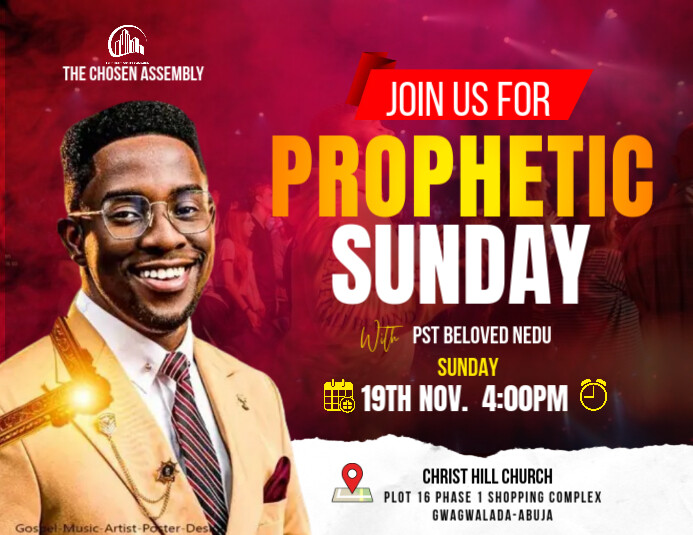 Copy of Red Professional Church Flyer Flyer (us Letter) | PosterMyWall