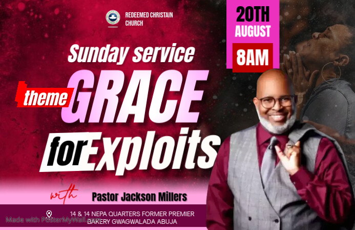 Copy of Red Professional Church Flyer Tabloid | PosterMyWall