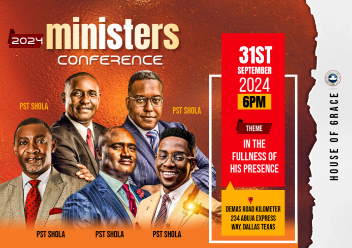 Red Professional Church Flyers A4 Template | PosterMyWall