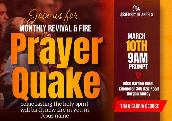 Red Professional Church Flyers A5 Template | PosterMyWall