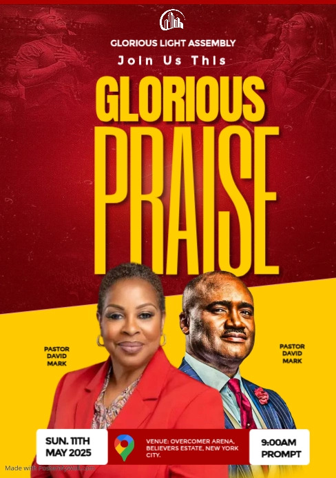 Red Professional Church Flyers A5 Template | PosterMyWall