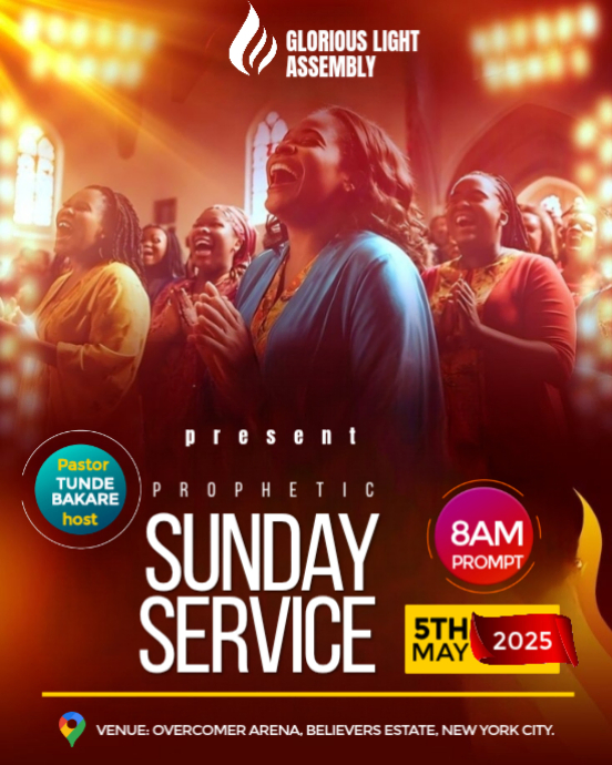 Copy of Red Professional Church Flyers Instagram Portrait | PosterMyWall