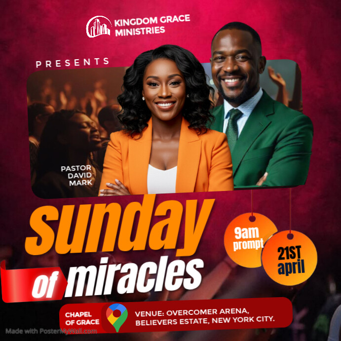 Copy of Red Professional Church Flyers Instagram Post | PosterMyWall