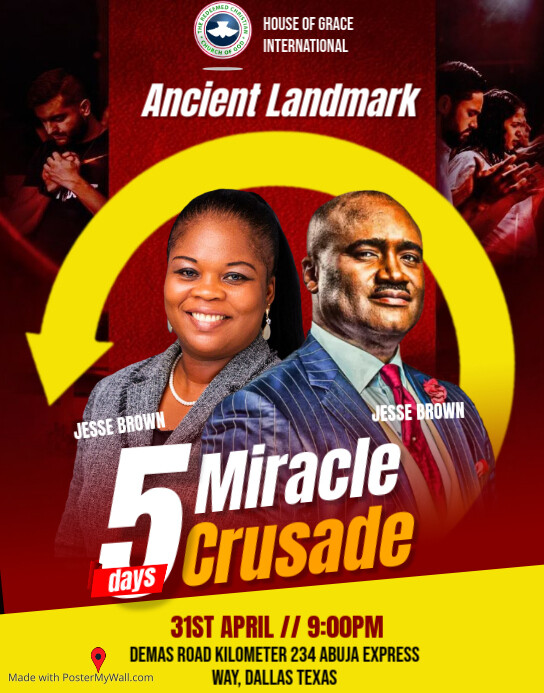 Copy of Red Professional Church Flyers Poster/wallboard | PosterMyWall