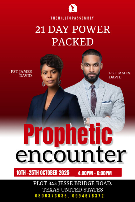 Copy of Red Professional Church Poster | PosterMyWall