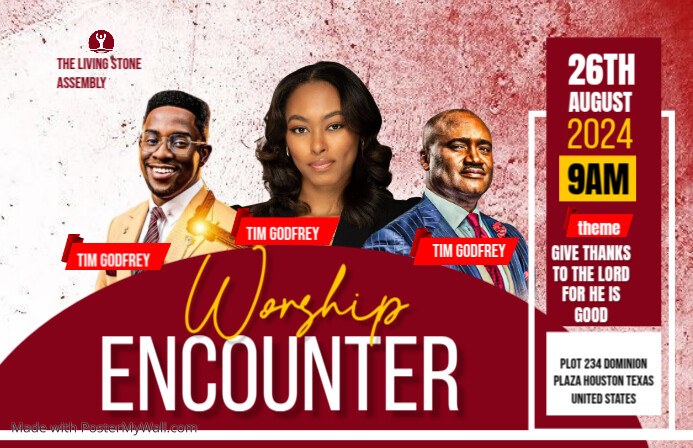 Copy of Red Professional Church Tabloid | PosterMyWall