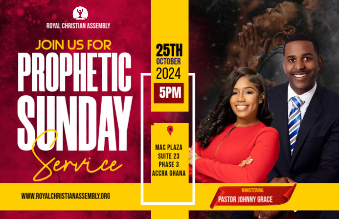 Red Professional Church Tabloid Template | PosterMyWall