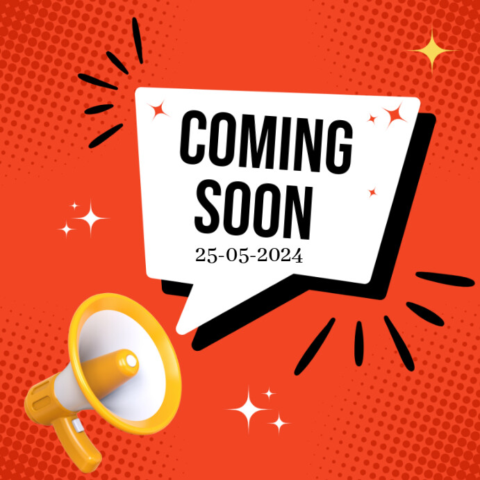 Plantilla de Red Professional Coming Soon Notice Instagram Post ...