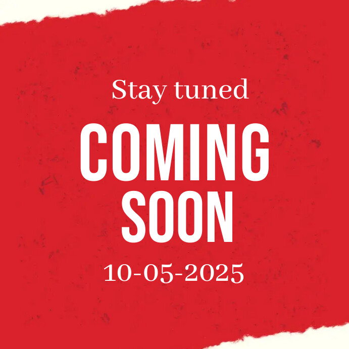 Red Professional Coming Soon Notice Instagram Template | PosterMyWall