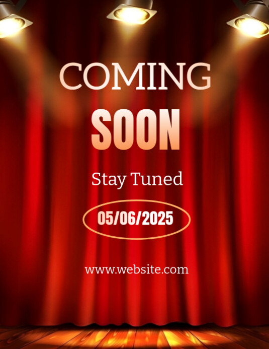 Red Professional Coming Soon Professional Flyer (us Letter) Template ...