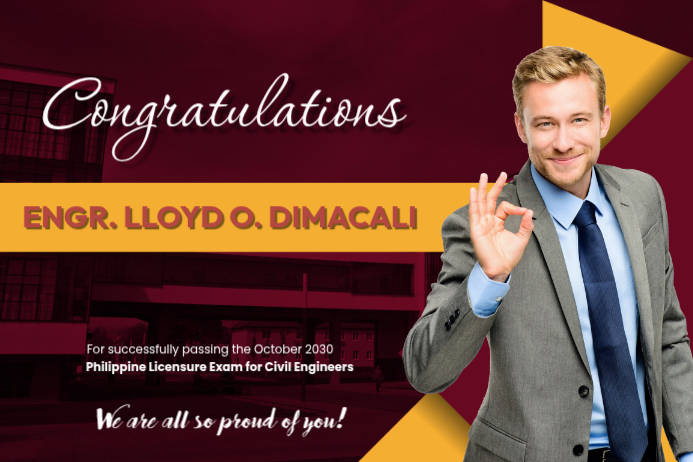 Red Professional Congratulatory Posters Poster Template | PosterMyWall