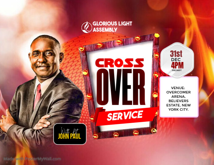 Copy of Red Professional Crossover Service Flyer (us Letter) | PosterMyWall