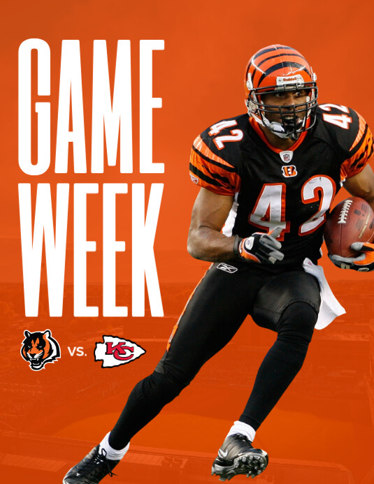 Copy of Red Professional Football Gameday Flyer (us Letter) | PosterMyWall