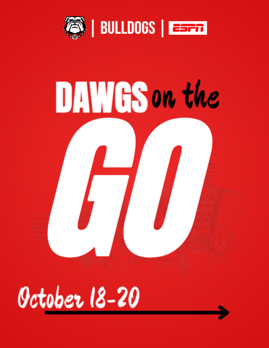 Red Professional Football Gameday Schedule Flyer (us Letter) Template ...