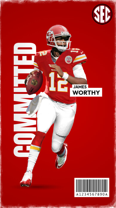 Copy of Red Professional Football Player Signing Template Instagram ...