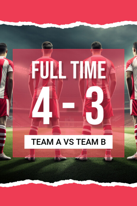 Red Professional Full Time Poster Template | PosterMyWall