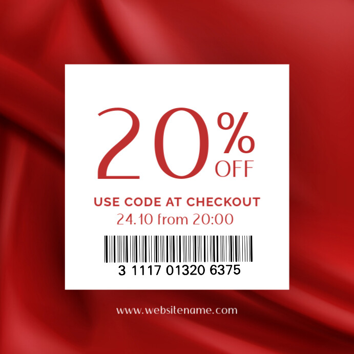 Copy of Red Professional Gift Voucher Instagram Post | PosterMyWall